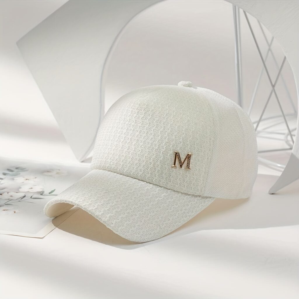 Letter M Baseball Cap - Elegans Style