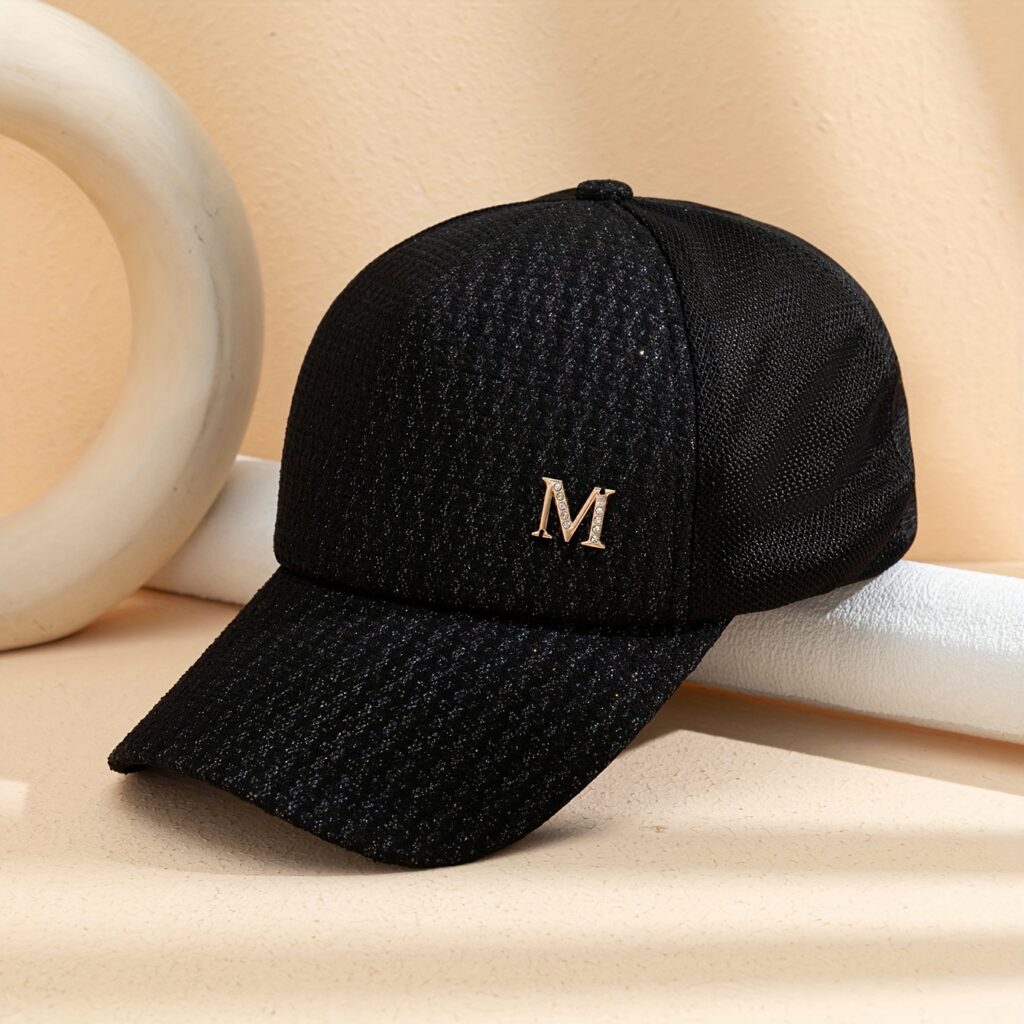 Letter M Baseball Cap - Elegans Style